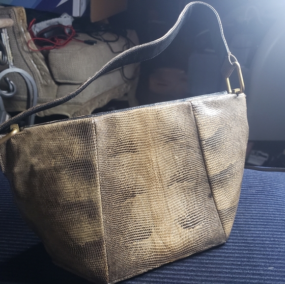 Deitsch | Bags | Deitsch 94s Brown Lizard Clutch Purse | Poshmark